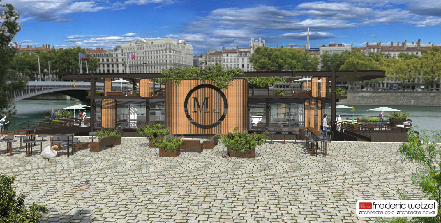 Barge bar restaurant